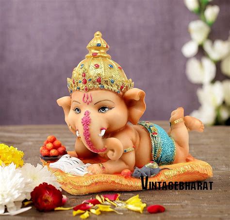 Cute Baby Ganesha Sleeping