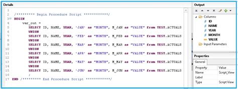 Table Transpose In Sap Hana Modeling Sap Community