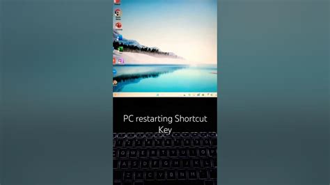 How To Restart Pc With Shortcut Key Windows Restarting Shortcut Computerw0rld Shorts