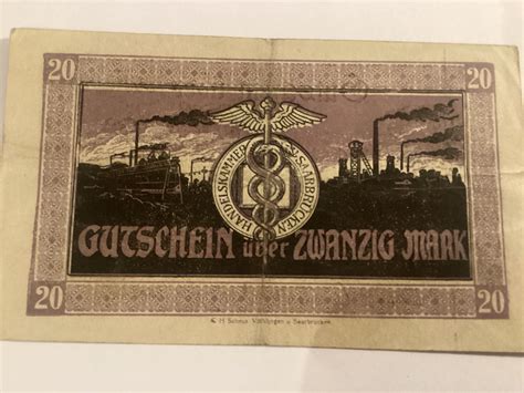 20 Mark City Of Saarbrücken Numista