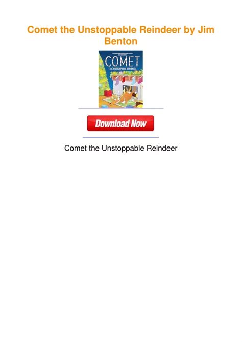 Ppt Comet The Unstoppable Reindeer By Jim Benton Powerpoint Presentation Id 13323950