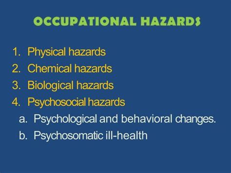 Occupational Hazards That Impacts On Reproductive Health Pptx