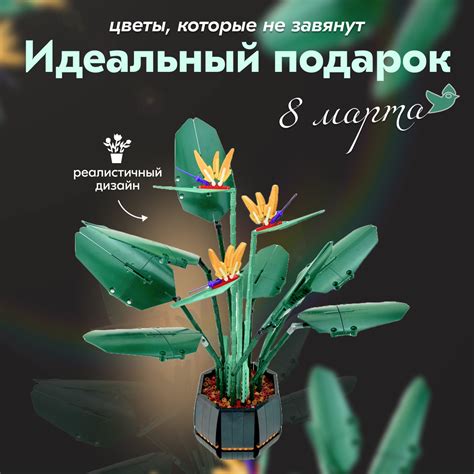 Конструктор Lx Экзотический цветок блочный купить по цене 1650 ₽ в