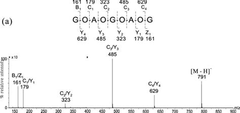 Negative Ion Esi Cid Msms Product Ion Spectra Of Download