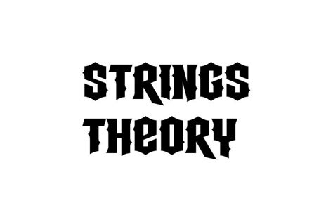 strings theory font free font download