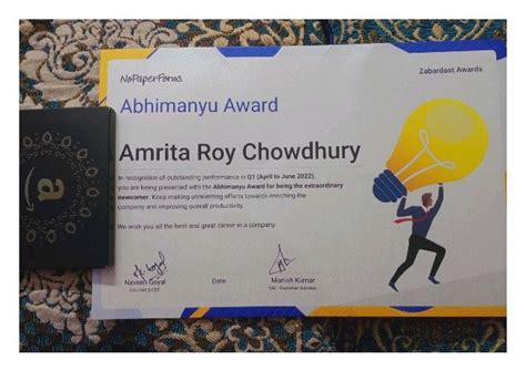 Amrita Roy Chowdhury On Linkedin Zabardast Nopaperforms Zabardastawards 18 Comments