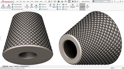 Master Knurling Pattern On Conical Surface In Solidworks 2024 Best