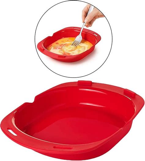 Omelette Maker Non Stick Foldable Microwave Egg Roll Baking Pan Omelet