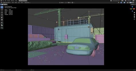 Mad Bat Construction Site Blender Project File Scenetextures