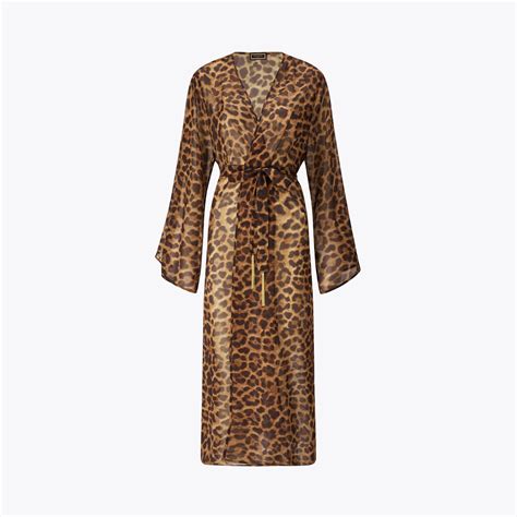 Resort Robe Leopard Print Swim Robe By Kurt Geiger London