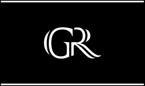 알파벳 편지 Gr 또는 Rg 비즈니스 로고 템플릿 모든 비즈니스 0명에 대한 스톡 벡터 아트 및 기타 이미지 0명 개념