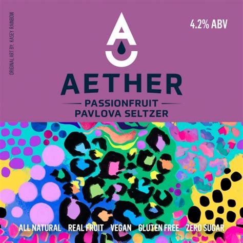 Passionfruit Pavlova Seltzer Aether Brewing Untappd