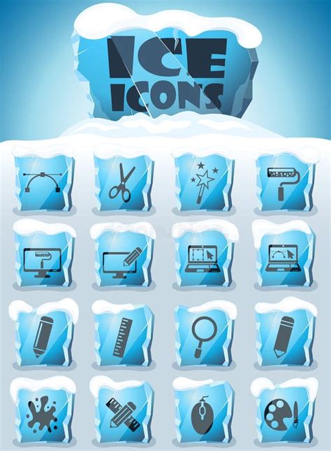 Design Icon Set Stock Vector Illustration Of Vector 148753019