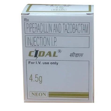 4 5g Piperacillin Tazobactam Injection IP At 90 Box In Mumbai ID 2852646516648