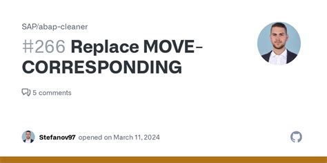 Replace Move Corresponding · Issue 266 · Sapabap Cleaner · Github