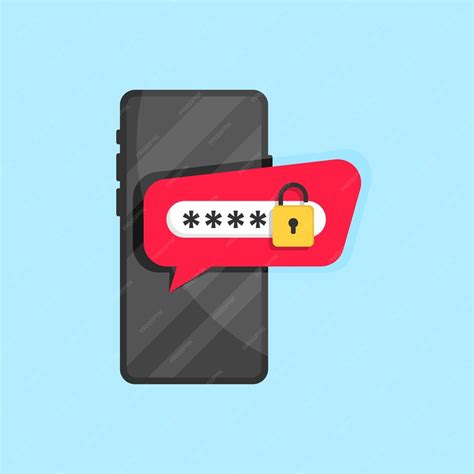 Premium Vector Password Protection Icon In Flat Style Authentication Vector Illustration On