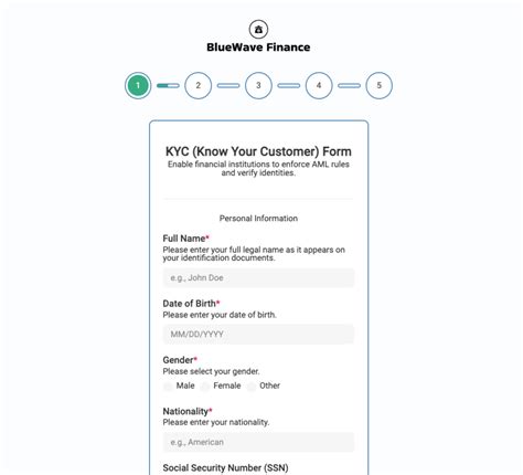 Kyc Know Your Customer Form Form Falcon
