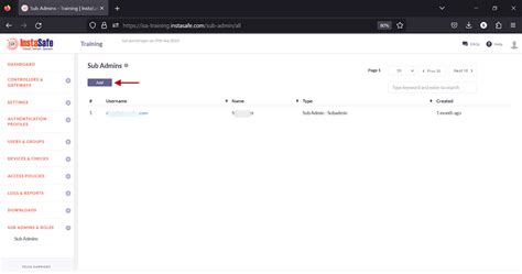 Creating Sub Admins
