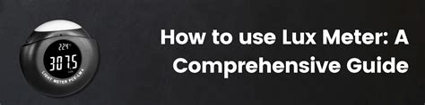 How To Use Lux Meter A Comprehensive Guide Blog Dhanbad Instruments