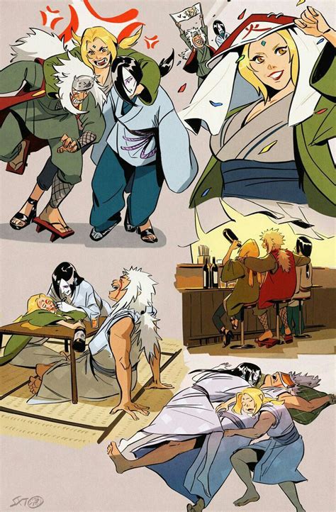 Tsunade Tsunade Senju Vovó Tsunade Jiraiya Ero Sennin Orochimaru