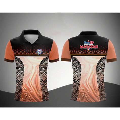 Deped Matatag Polo Uniform Sublimation Polo Shirt For Men And Women