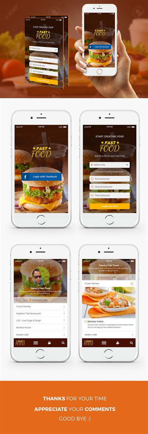 Fast Food App Design On Behance