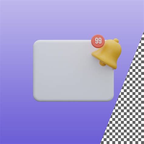 Premium Psd Bell Notification Alert Or Alarm Icon Sign Or Symbol For