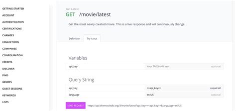 [개인 프로젝트] 1 the moviedb api 생성하기