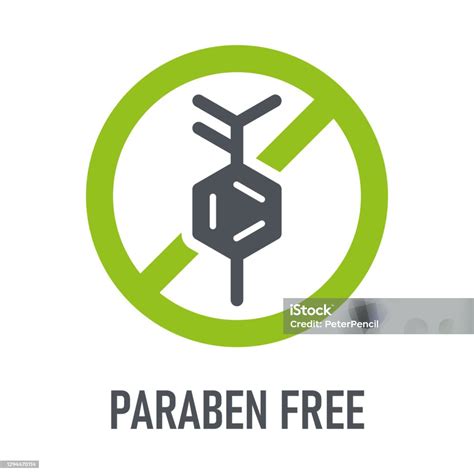 파라벤 무료 천연 제품 알레르기 증상 음식 편협 컴퓨터 아이콘 레이블 스티커 벡터 그림입니다 Dna에 대한 스톡 벡터 아트 및
