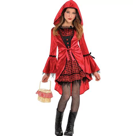Girls Gothic Red Riding Hood Costume Party City Canada