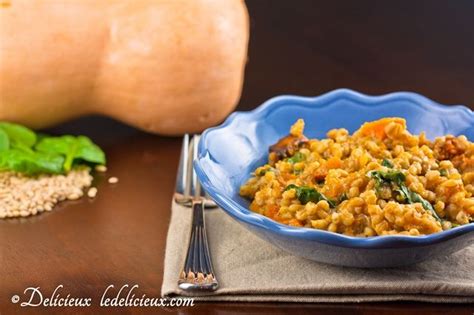 Roast Pumpkin Barley Risotto Rezept