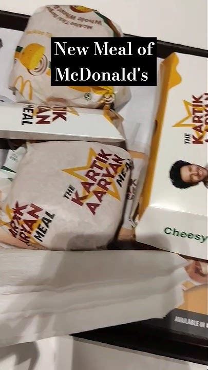 New Kartik Aryan Meal Mcdonalds Macd Foodie Food Kartikaaryan