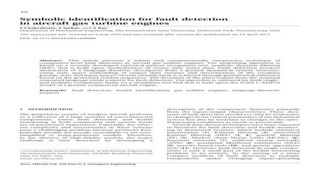 Pdf Symbolic Identification For Fault Detection In Aircraft Gas Dokumen Tips