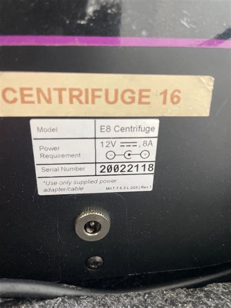 Lw Scientific E8 Centrifuge