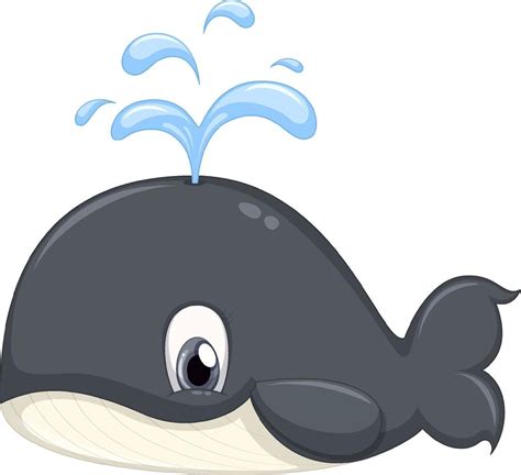 Cute Whale Cartoon Character 9202755 Vector Art At Vecteezy
