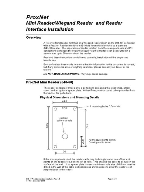 649 10 Proxnet Interface Installation Rev 10 Pdf Electrical 649 10 Proxnet Interface Installation Rev 10 Pdf Electrical