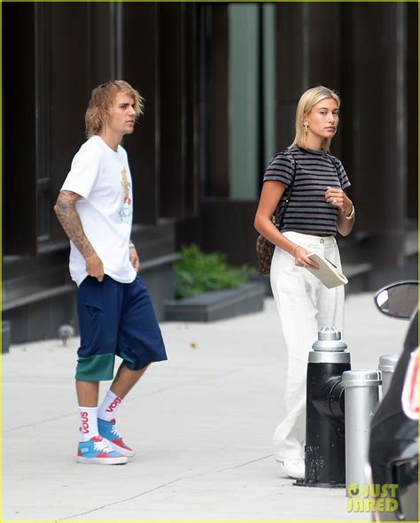 Hailey Baldwin Flashes Engagement Ring While Heading To Church With