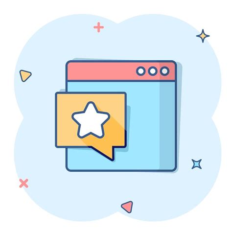 Okno Przegl Darki Z Ikon Gwiazdy W Stylu Komiksowym Lista Ycze Ilustracja Kresk Wka Wektor Na