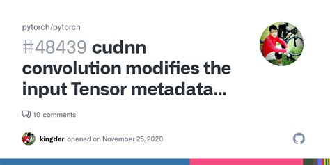 Cudnn Convolution Modifies The Input Tensor Metadata Inplace When It