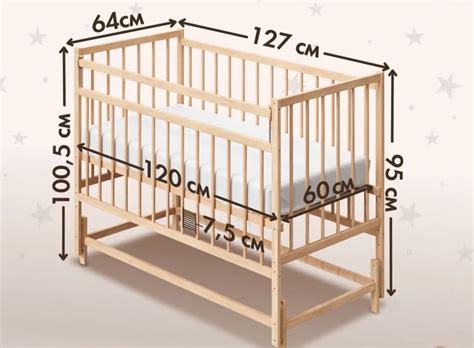 Стандартные размеры детской кроватки для новорожденных дошкольников и подростков