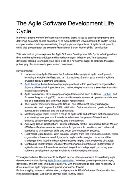 Ppt The Agile Software Development Life Cycle Powerpoint Presentation
