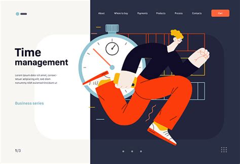 기술 멤피스 그림입니다 크리에이티브 랜딩 웹 페이지 템플릿 지켜 봄에 대한 스톡 벡터 아트 및 기타 이미지 지켜 봄 개념 개발 Istock