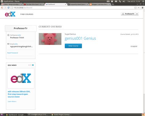 Edx Platform Using The Lms And Cms July 23 2013