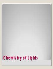 Understanding The Chemistry And Importance Of Lipids A Course Hero