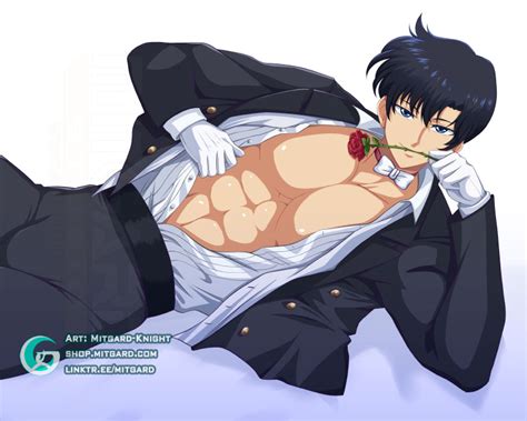 Tuxedo Mask Sailor Moon Dakimakura By Mitgard Knight Hentai Foundry