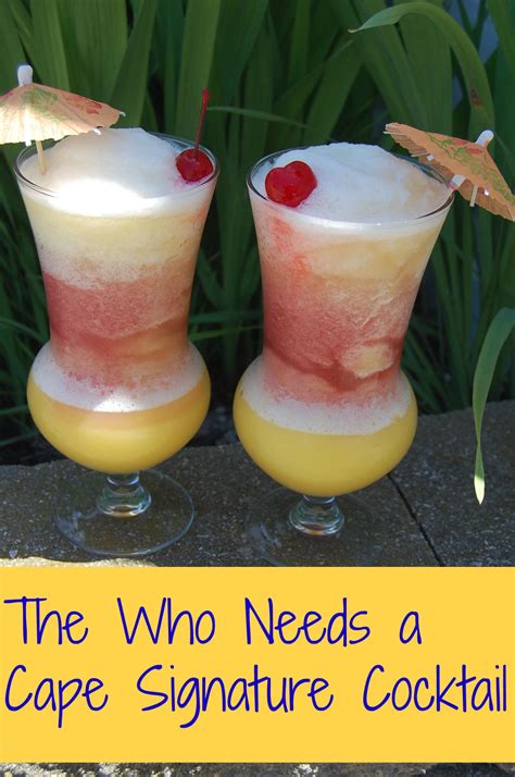 The Who Needs A Cape Signature Cocktail Who Needs A Cape