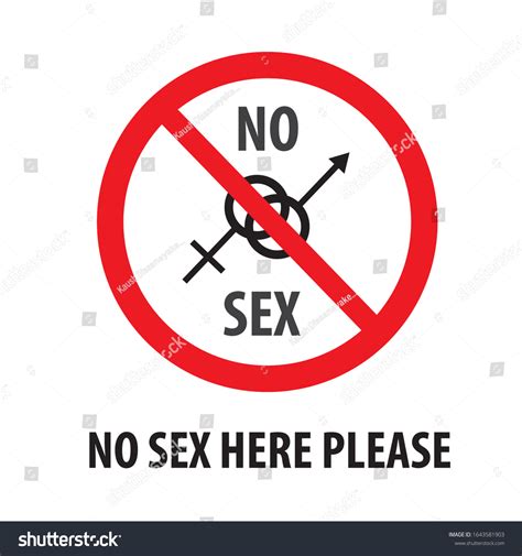 No Sex Here Please Vector Icon Stock Vector Royalty Free 1643581903
