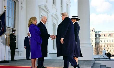 Trump Mbërrin Në Shtëpinë E Bardhë Biden E Mirëpretsinjali