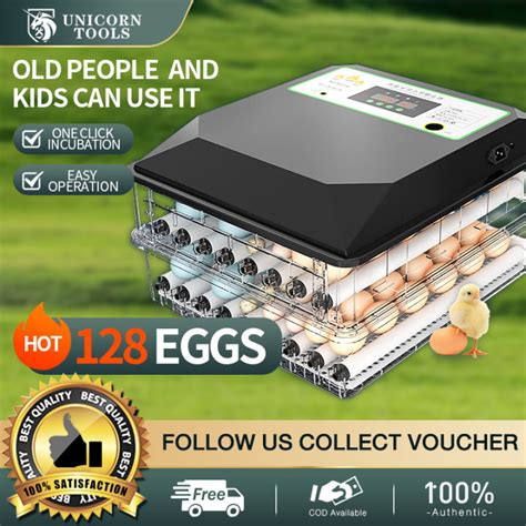 220v 12v Eggs Fully Automatic Egg Incubator 130 Egg Incubator Intelligent Digital Hatcher