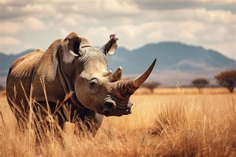 Premium Ai Image African Wildlife Roams The Arid Savannah Grazing On
